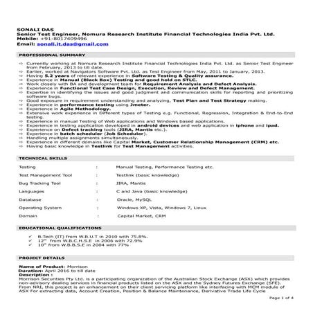Sonali-resume | DOC | Databases | Computer Software and Applications