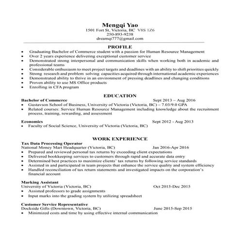 Mengqi Yao-Resume | PDF