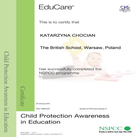 Child Protection Awareness in Education - Nord Anglia | PDF
