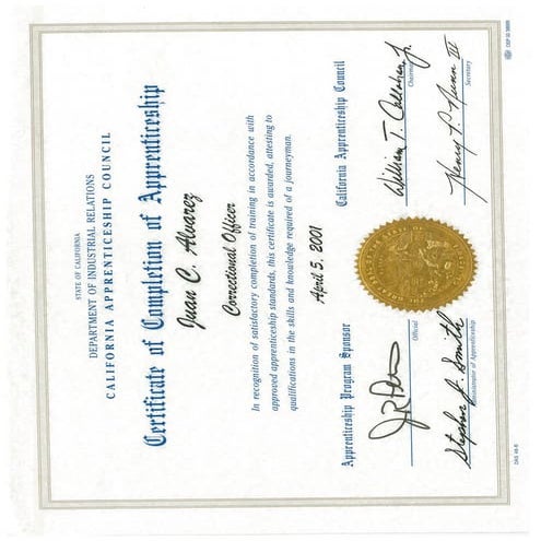 CDC Apprentiship cert | PDF