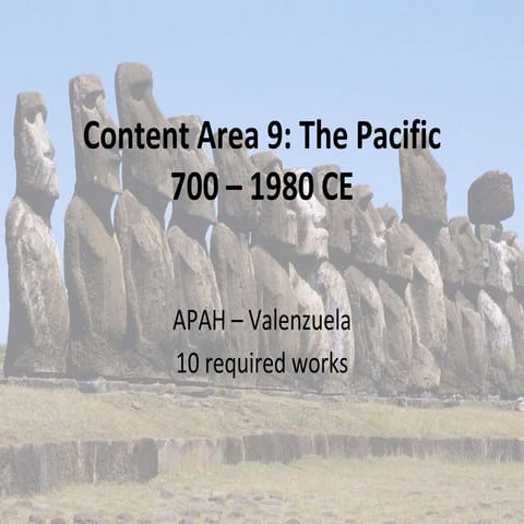 AP Art History - Pacific Art (Content Area 9) | PPTX