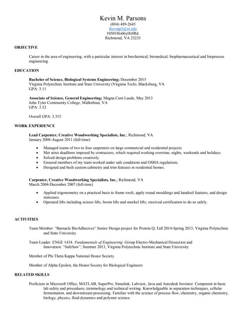 Michael Imhoff Resume | DOCX