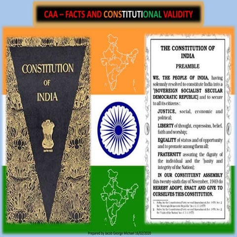 Citizenship Amendment Act 2019 FACTS & LIES | PPSX