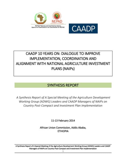 CAADP Successes and Challenges | PDF
