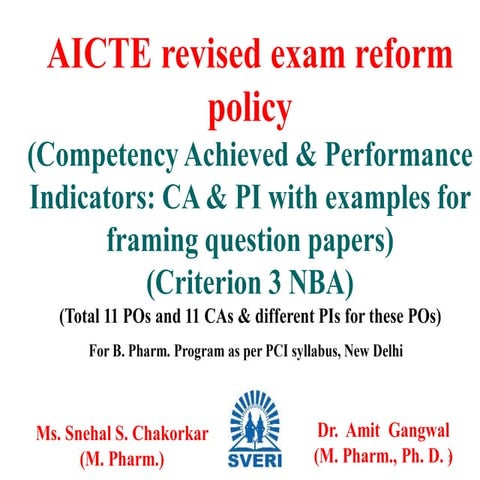 AICTE revised exam reform policy | PDF