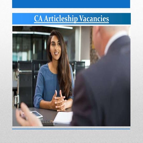 CA Articleship Vacancies | PPT
