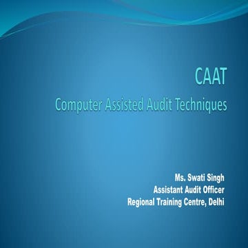 CAAT - Data Analysis and Audit Techniques | PDF