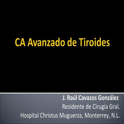 Cáncer de tiroides ATA 2025 (CDT) | PDF