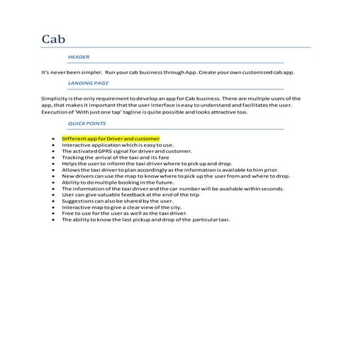 Mobile App Cab writing | PDF