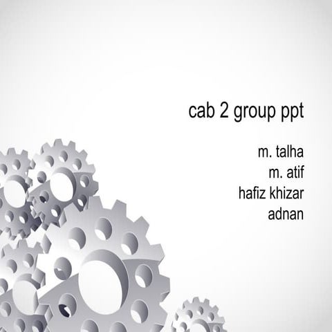 Cab 2 group ppt | PPT