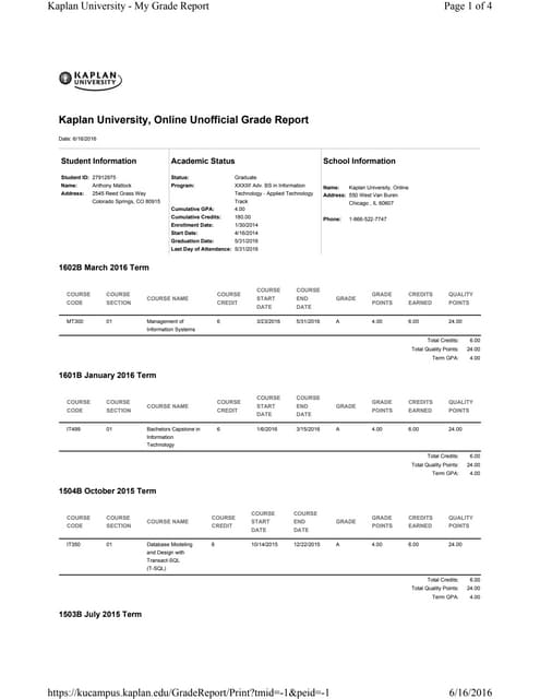 CTU Transcript | PDF