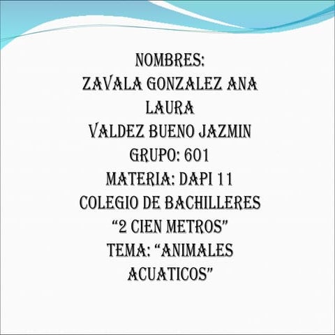 Caballito de mar o hipocampo | PPT
