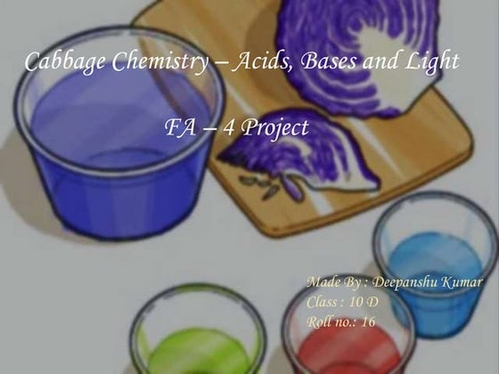 Prac - Making a red cabbage indicator | PPT