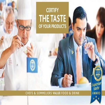 iTQi 2016 Superior Taste Award presentation ENG | PDF