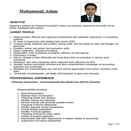 ASLAM CV | DOCX