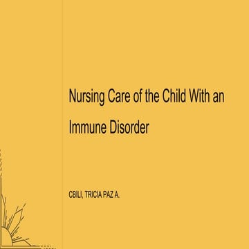 Immunodeficiency Disorder | PPTX