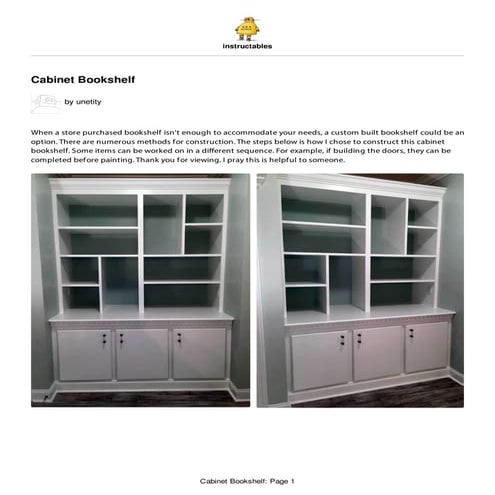 Cabinet bookshelf | PDF