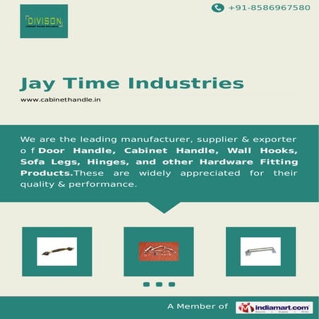 Jay Time Industries, Rajkot, Door Lock and Pulls | PDF