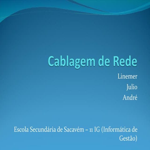 Cablagem de rede | PPT