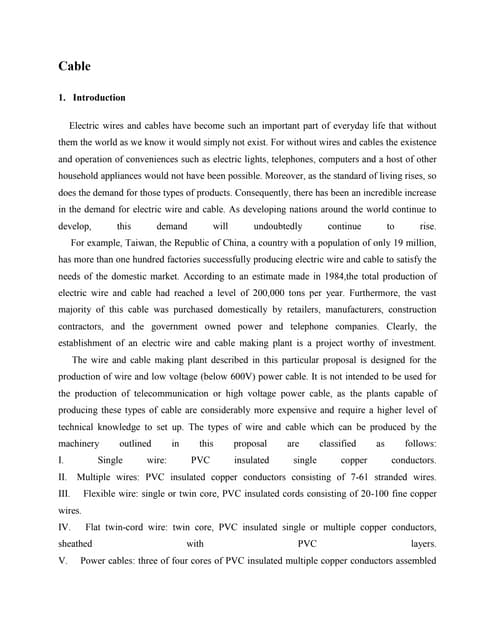 Types of wires and cables | PPT