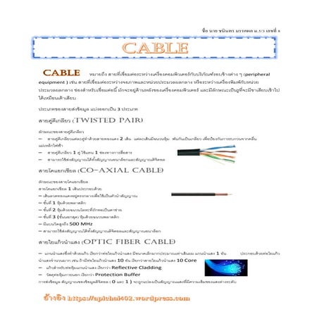 Cable | PDF