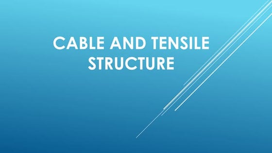 The cables structure system | PPT