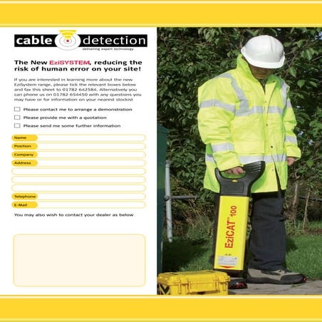 Cable Detection Tools - Cable Detection Tools - Cable Detection EZICAT ...