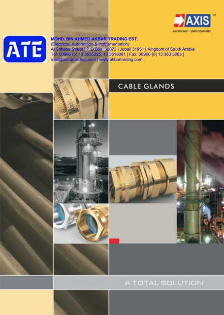 Hawke Universal Cable Glands - Installation Instruction | PDF