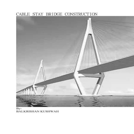 Cable stay bridge construction | PDF