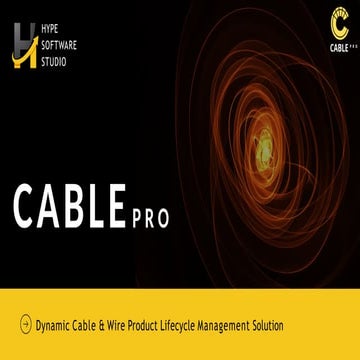 Cable PRO Design Solution - Dynamic Cable & Wire Product Lifecycle ...