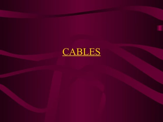 Types of Wires and Cables | PPTX