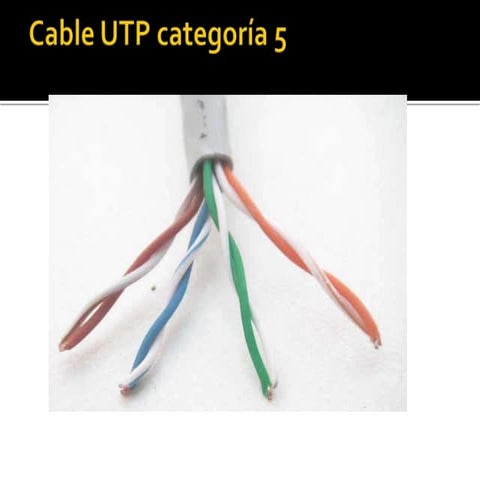 Cable utp categoría 5 | PPTX