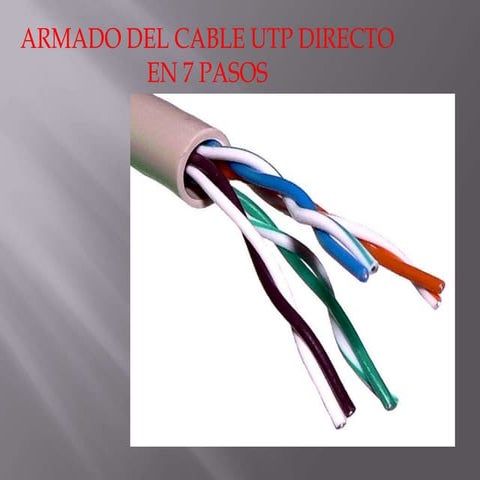 Cable utp directo | PPTX