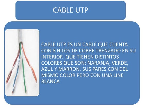 Cable utp | PPTX