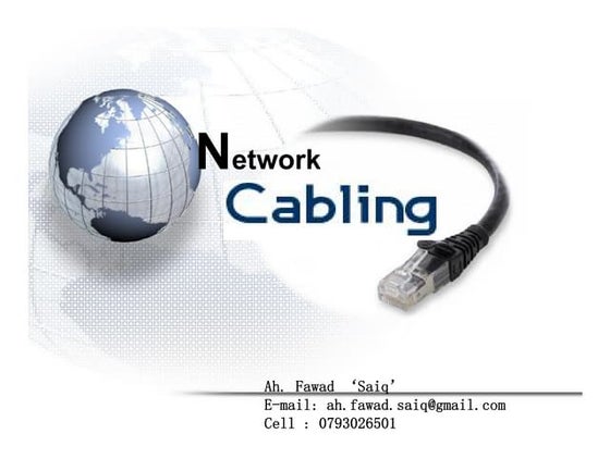 Networking Cables & Connectors | PDF
