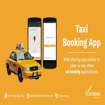 Ride sharing app like Uber (Taxi Booking App) | PPTX