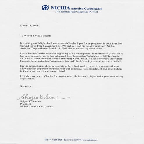 NAC Letter 2 | PDF