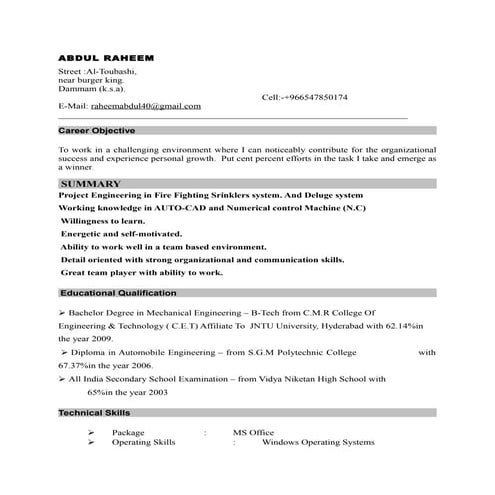RESUME (1) | RTF