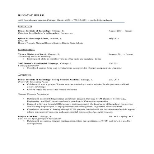 Nohemi Resume | RTF