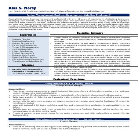 Resume - Alaa S. Morsy | DOC