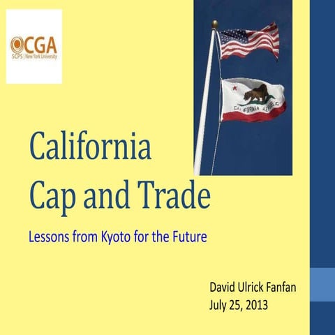Ca cap and trade presentation | PPTX