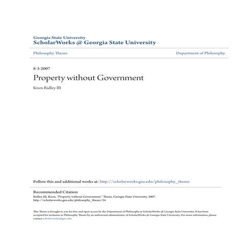 John locke philosophy of property | PDF