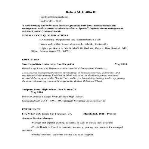 RG3 Resume Final copy2 | DOCX