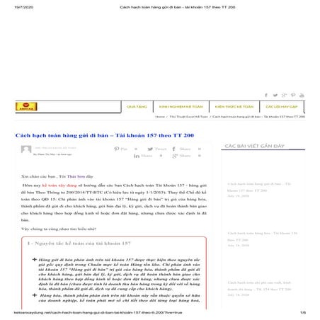 Cach hach-toan-hang-gui-di-ban-tai-khoan-157 | PDF