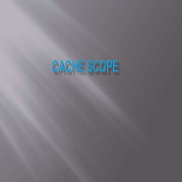 Cache scope-example | PPT