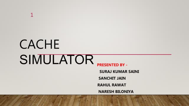 Elements of cache design | PPTX