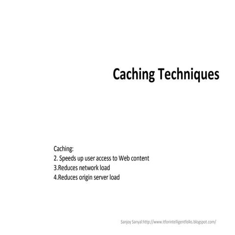 Caching Techniquesfor Content Delivery | PPT | Internet | Computing