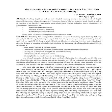 So do mind map trong am tieng anh | PDF