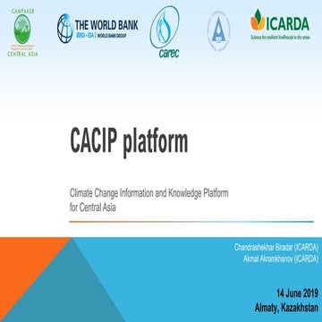 Cacip Platform Climate Change Information and Knowledge Platform for ...