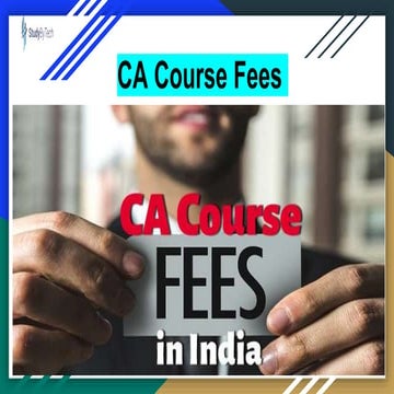Ca course fees | PPTX